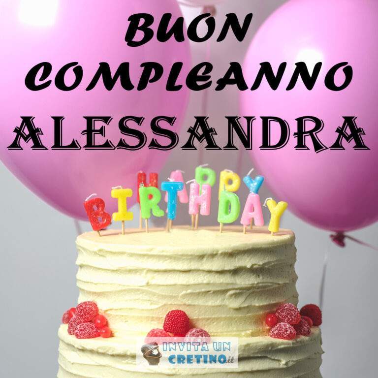 Buon Compleanno Alessandra immagini gratis