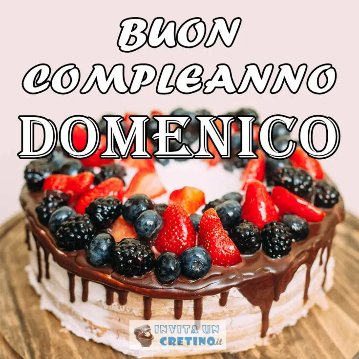 Buon Compleanno Domenico immagini gratis