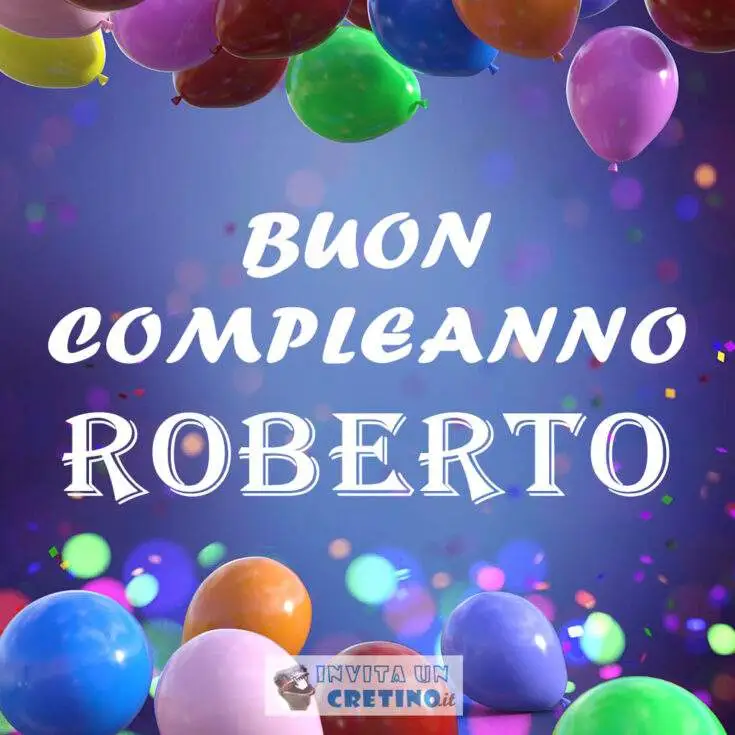 Buon Compleanno Roberto immagini gratis
